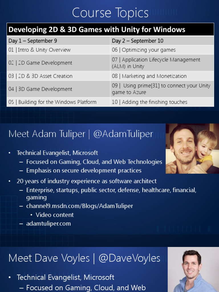 2D and 3D Games With Unity | PDF | Video Game Development | Microsoft