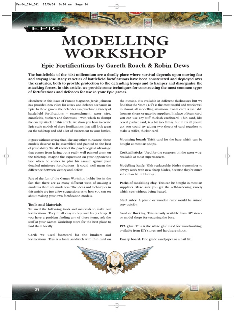 Epic Fortifications Models for 40K Battles | PDF | Fortification | Leisure