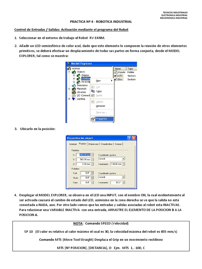 Practica #4 Cosimir | PDF | Poco | Robot