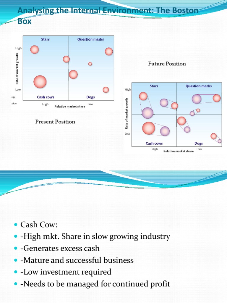 Analysing The Internal Environment: The Boston Box: Future Position ...