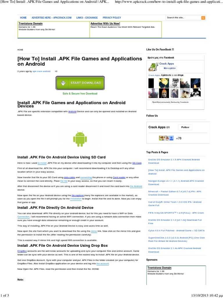 (How To) Install Apk Files | PDF | Android (Operating System) | Secure ...