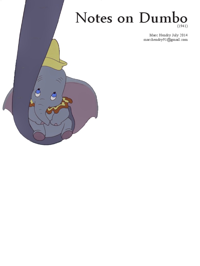 Notes On Dumbo | PDF | Elephant | Leisure