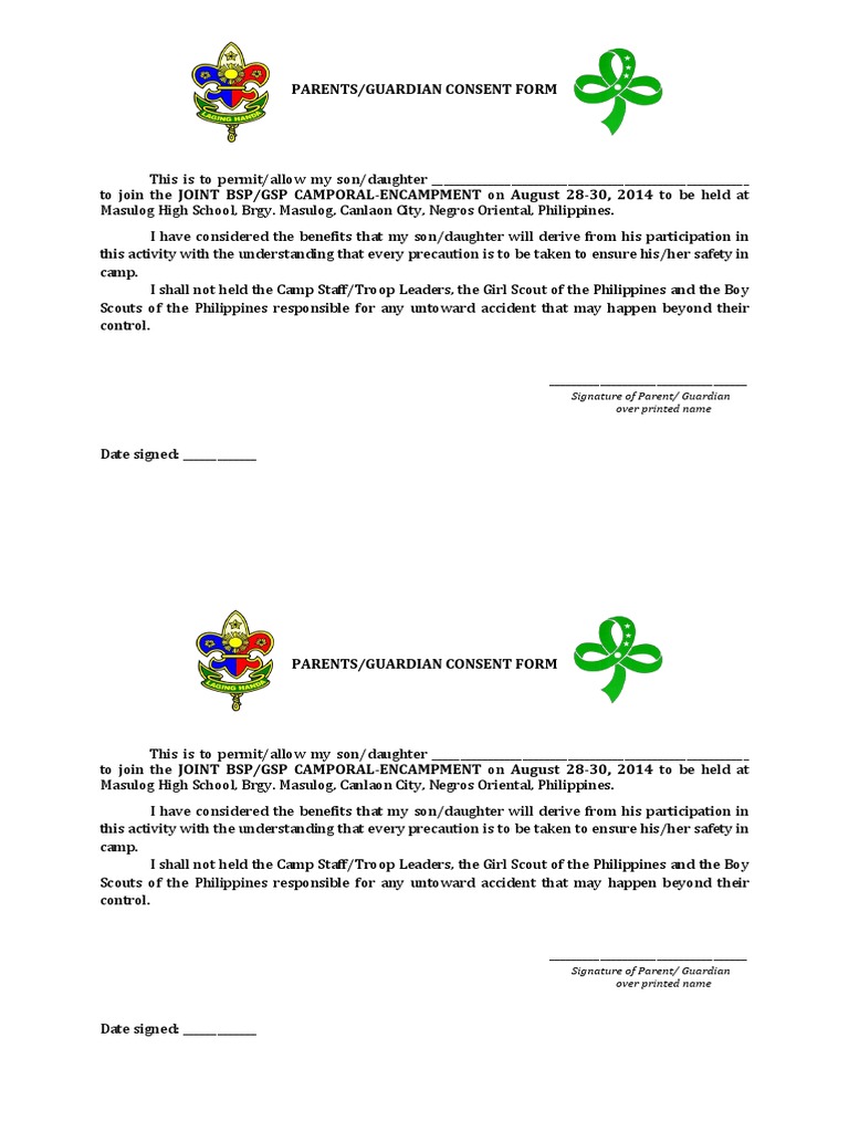 BSP Med Cert and Parental Consent | PDF