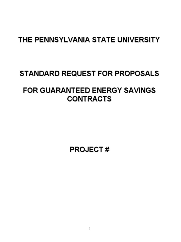 Request For ESCO Contract II PDF | PDF | Surety Bond | Insurance