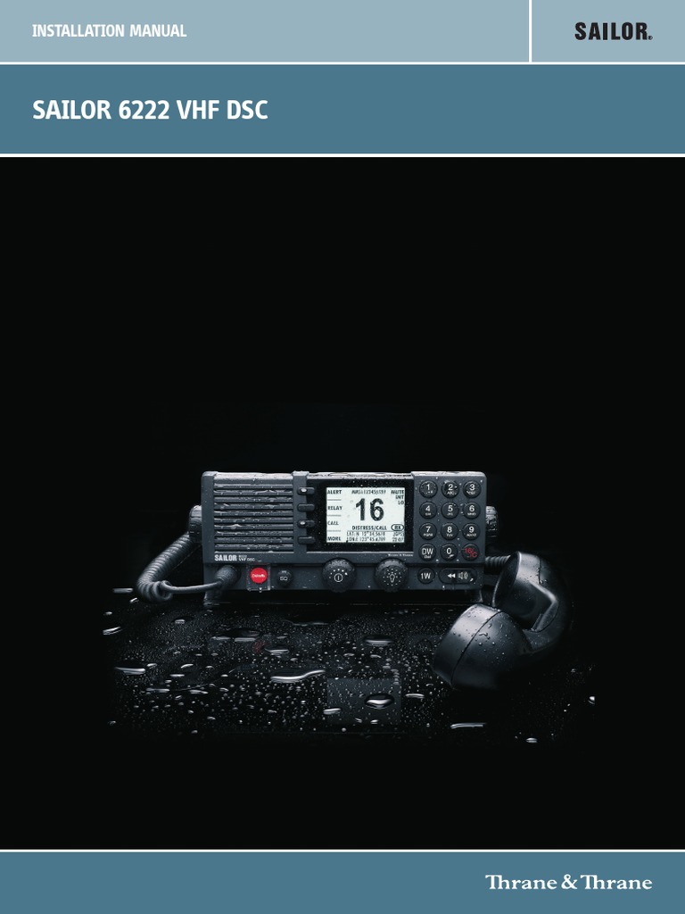 Sailor 6222 VHF DSC Installation Manual | PDF | Antenna (Radio ...