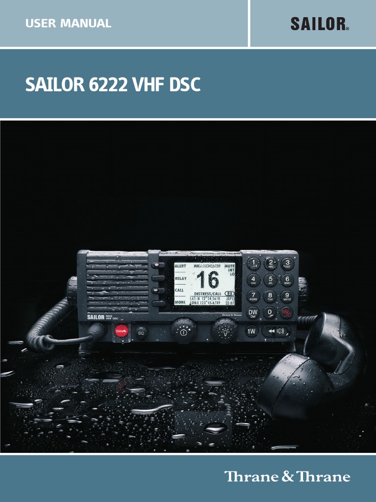 Sailor 6222 VHF DSC User Manual | Radio Frequency | Antenna (Radio)