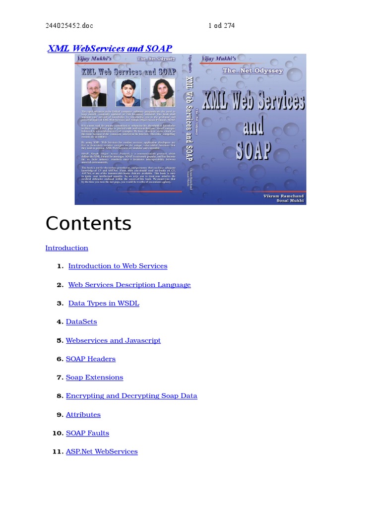XML WebServices and SOAP | PDF | Port (Computer Networking) | Soap XML WebServices and SOAP | PDF | Port (Computer Networking) | Soap