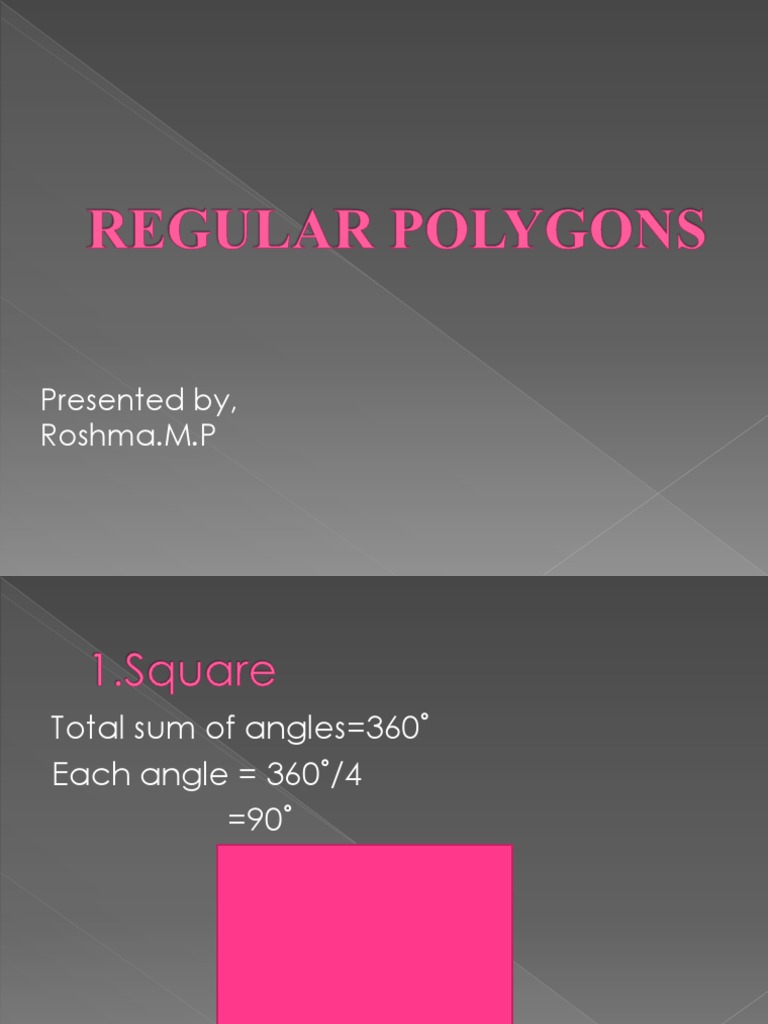 Regular Polygons | PDF