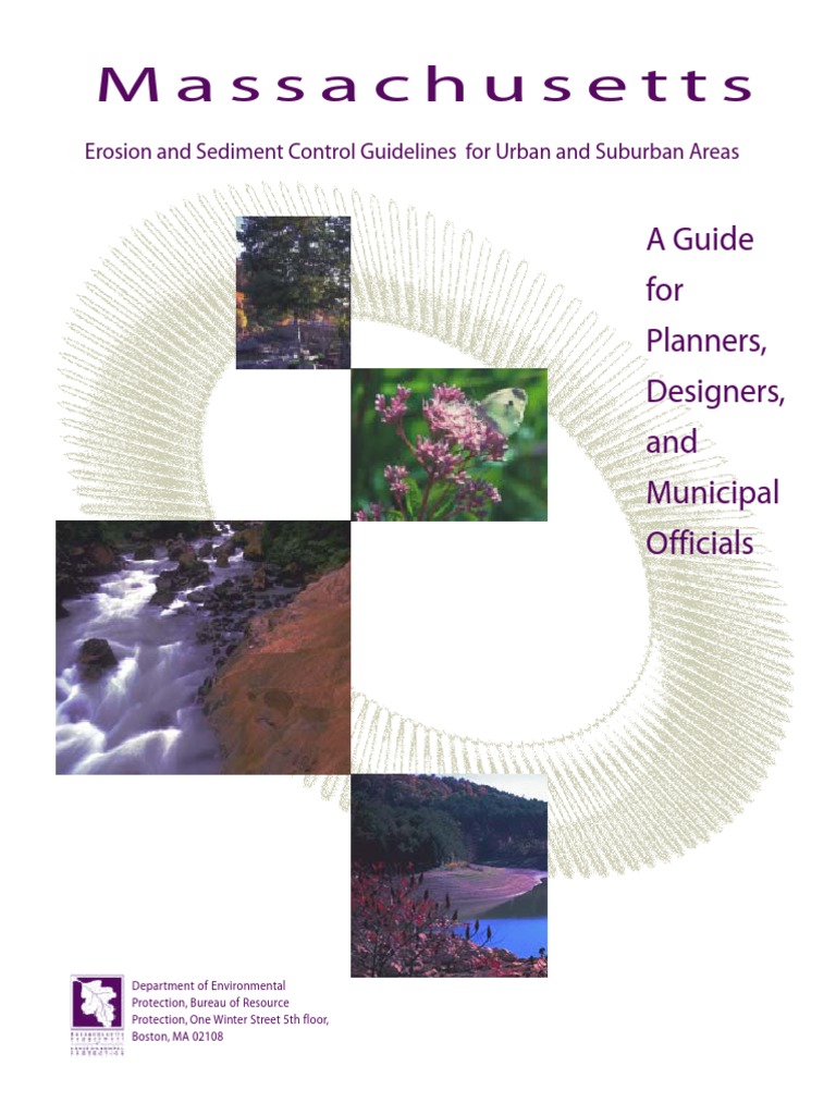 Massachusetts Erosion and Sedimentation Control Guidelines | PDF | Surface Runoff | Erosion