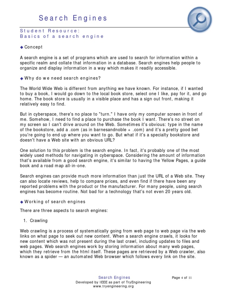 Search Engine Student Documents | PDF | Search Engine Optimization ...