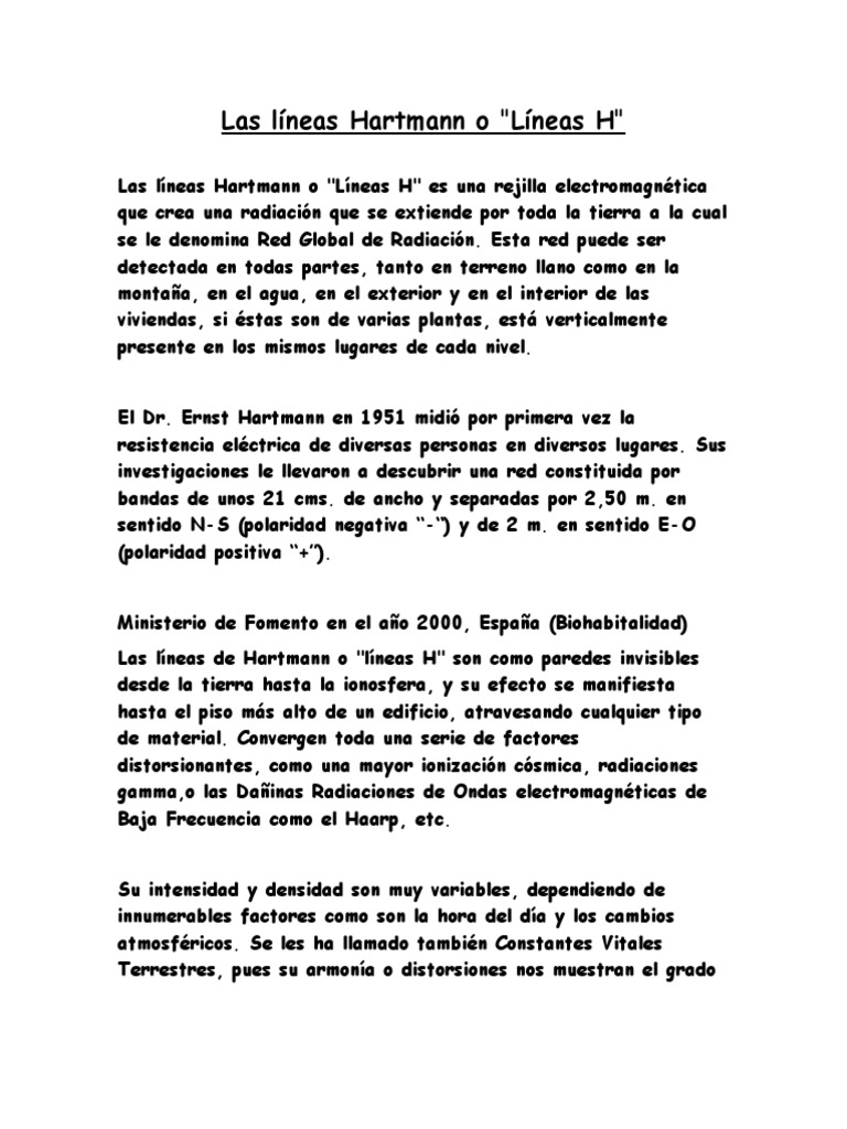 Las Líneas Hartmann | PDF | Rayo gamma | Radiación electromagnética