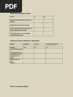 Grading Rubrics For Costume Parade | PDF | Costume