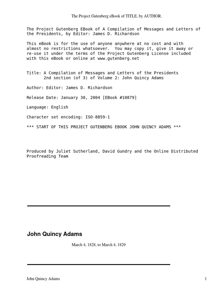 A Compilation of The Messages and Papers of The Presidents Volume 2 ...