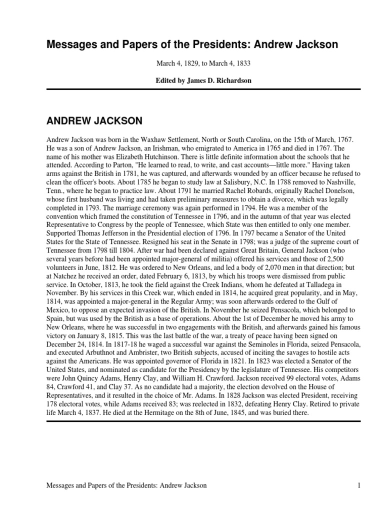 A Compilation of The Messages and Papers of The Presidents Volume 2 ...