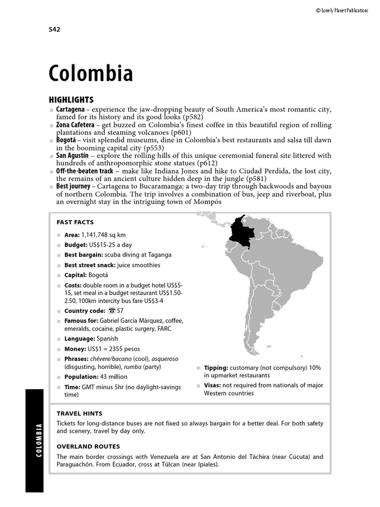 South America Colombia | PDF | Farc | Colombia