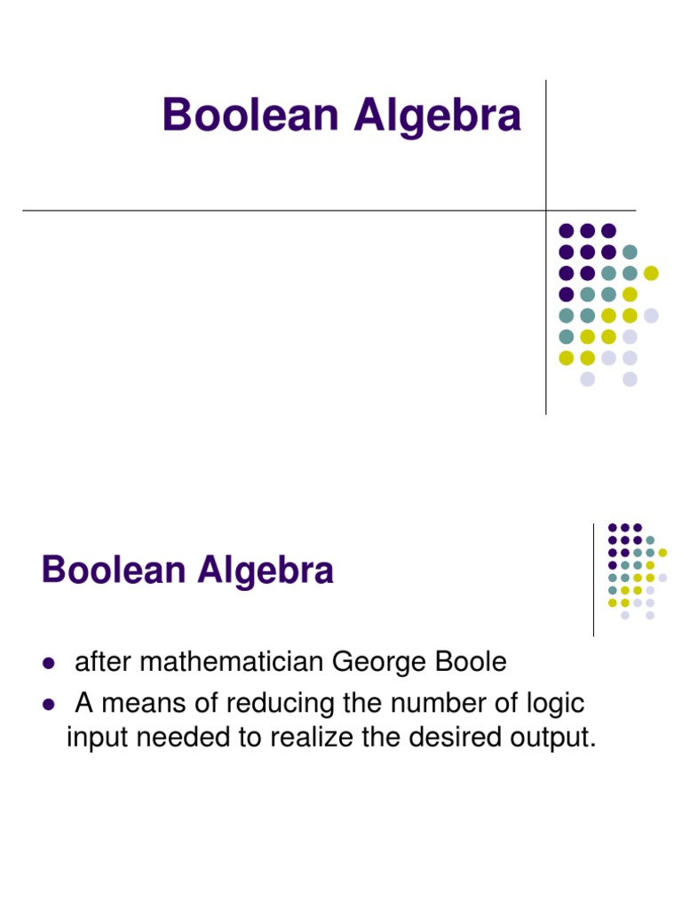 Boolean Algebra For Ladder Logic | PDF | Boolean Algebra | Teaching ...