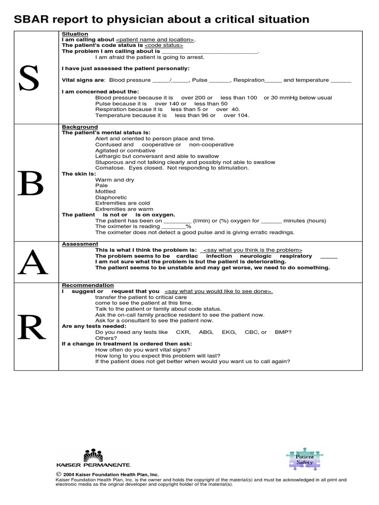 SBAR | PDF
