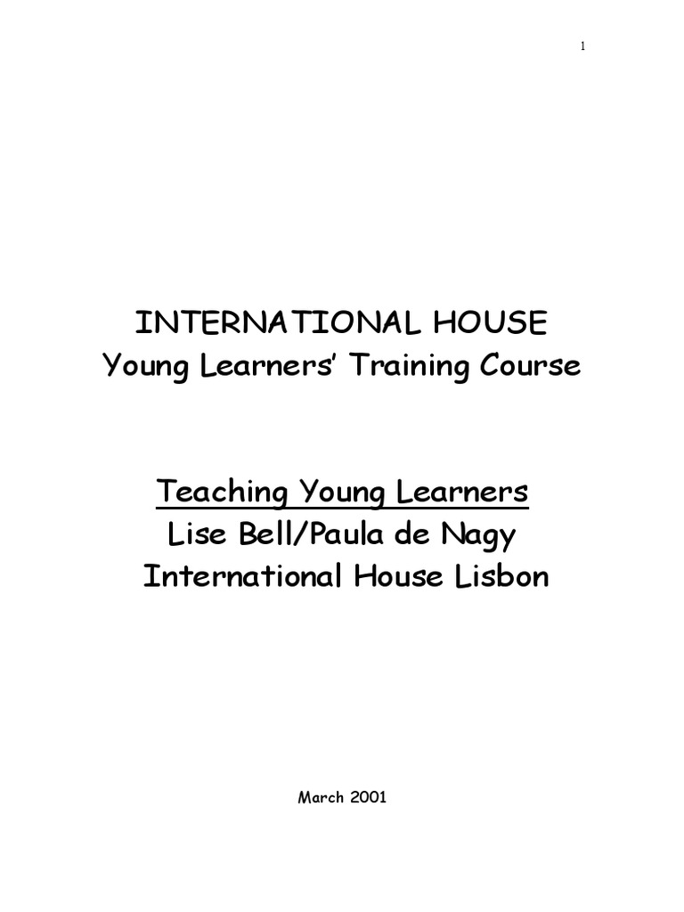 1 Teaching YLs Intro Session | PDF | Motivation | Motivational