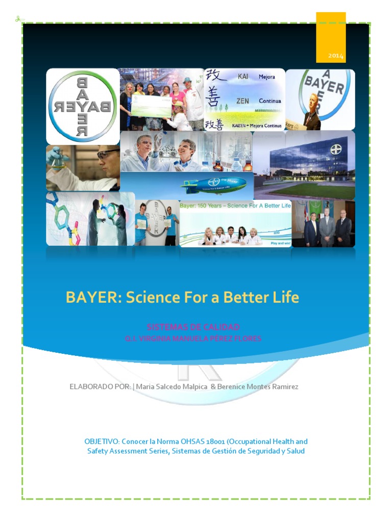 Bayer Sistemas Final | PDF | Bayer | Calidad (comercial)
