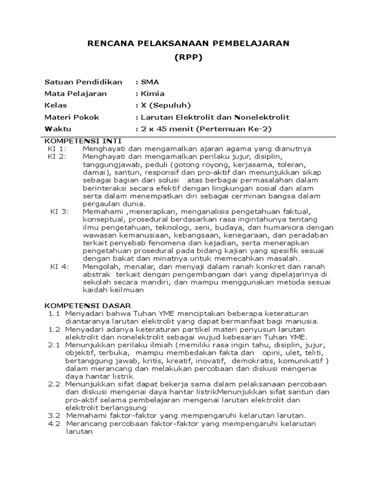 Contoh RPP Inkuiri | PDF