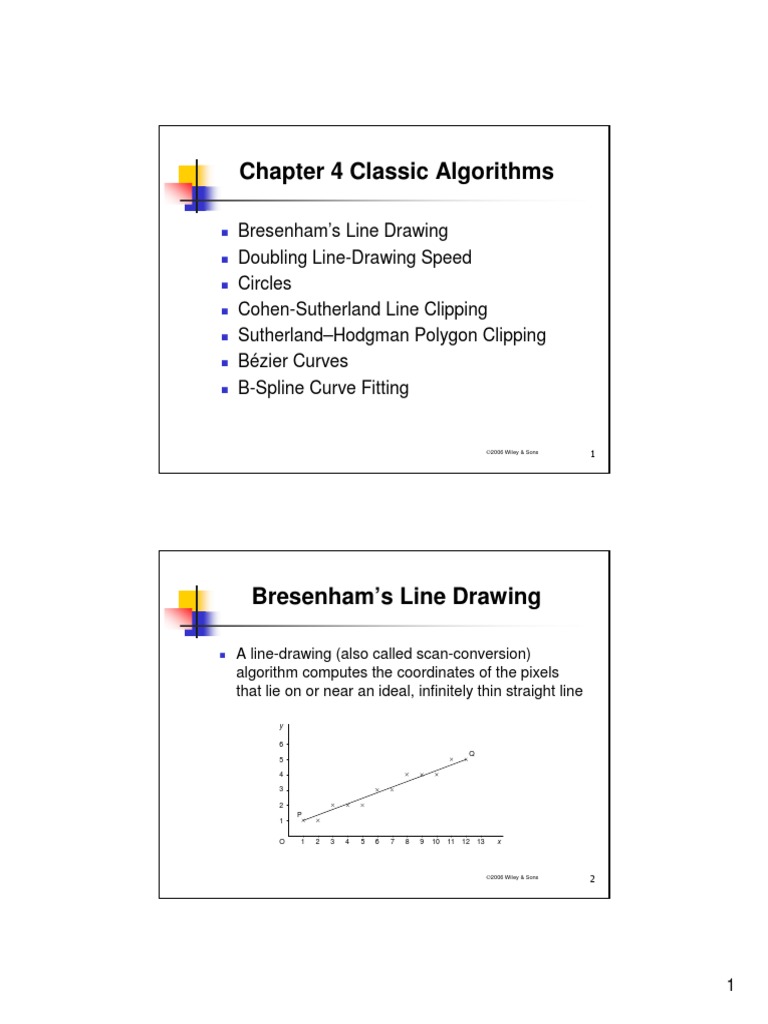 Classic Algorithms - Computer Graphics | Download Free PDF ...
