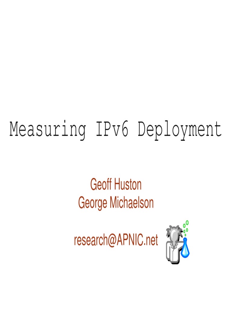 Measuring Ipv6 Deployment | PDF | I Pv6 | Communications Protocols