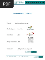 Method Statement Unitized | PDF | Quality Assurance | Wall