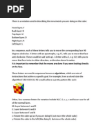 8 Algorithms For Rubik's Cube | PDF | Teaching Mathematics