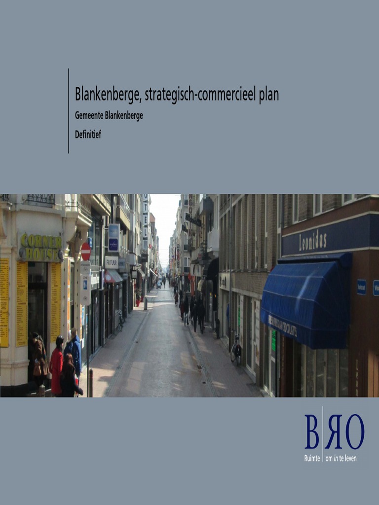 Strategisch Commercieel Plan Blankenberge | PDF