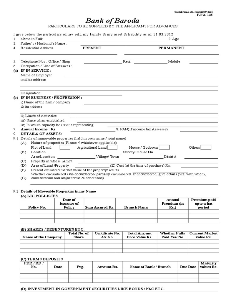 Form No. 135 | PDF | Bonds (Finance) | Securities (Finance)