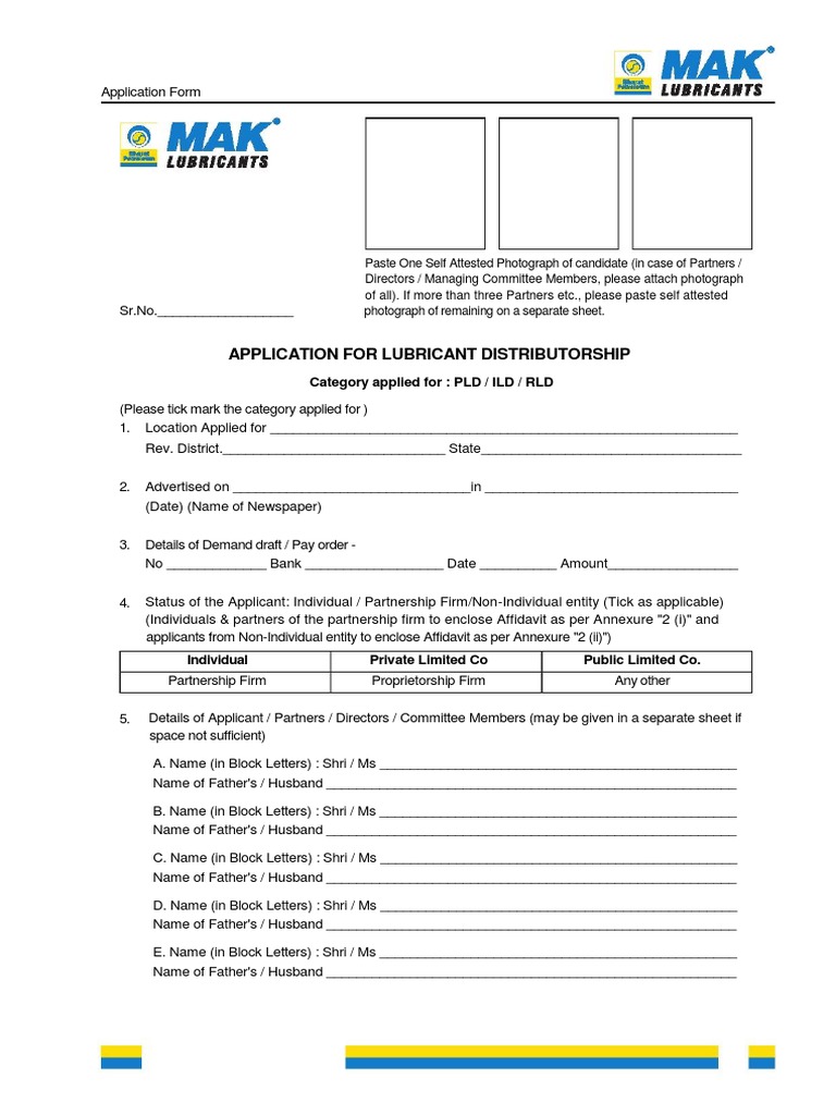 Application Form | PDF | Identity Document | Economies