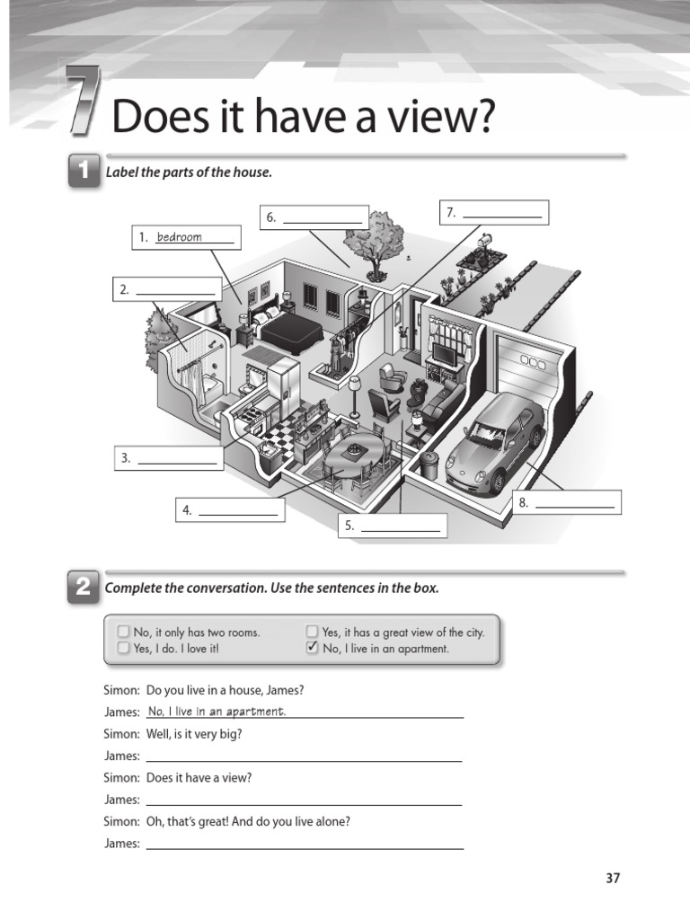 Interchange4 Intro Level Unit7 Workbook Does It Have A View | PDF ...