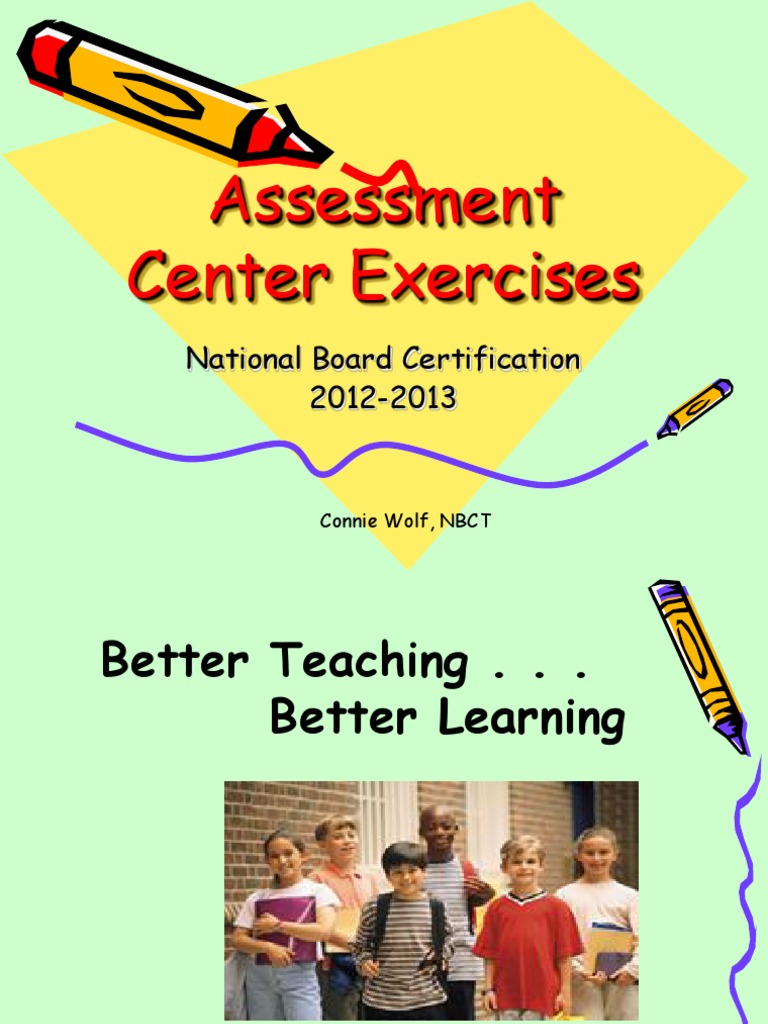 Exercises AssessmentCenter | PDF | Educational Assessment | Teachers