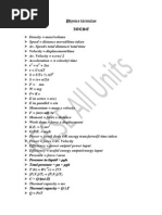 Physics Formulas For Class 9 | PDF