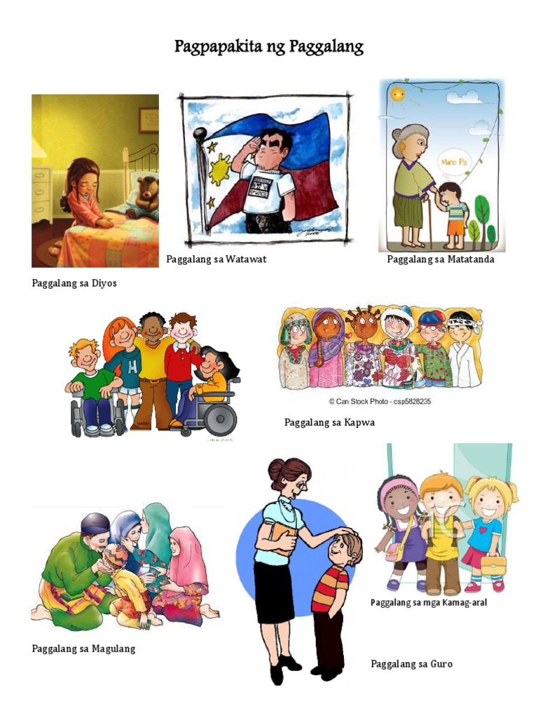 Paggalang Sa Watawat Clipart