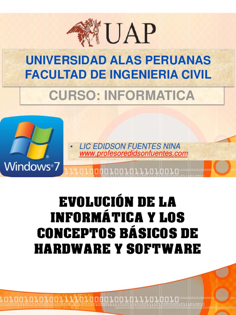 Sesion 01 Nociones Basicas de Informatica | PDF | Software del sistema | Informática