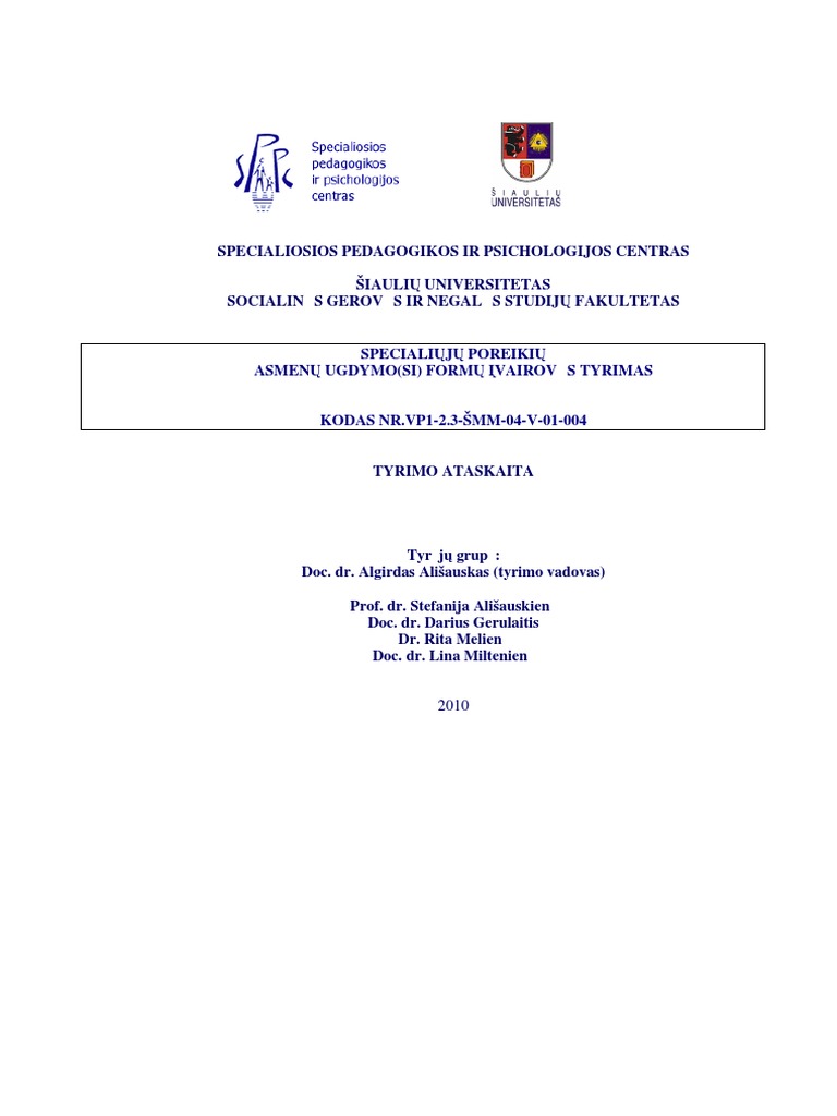 Ataskaita | PDF