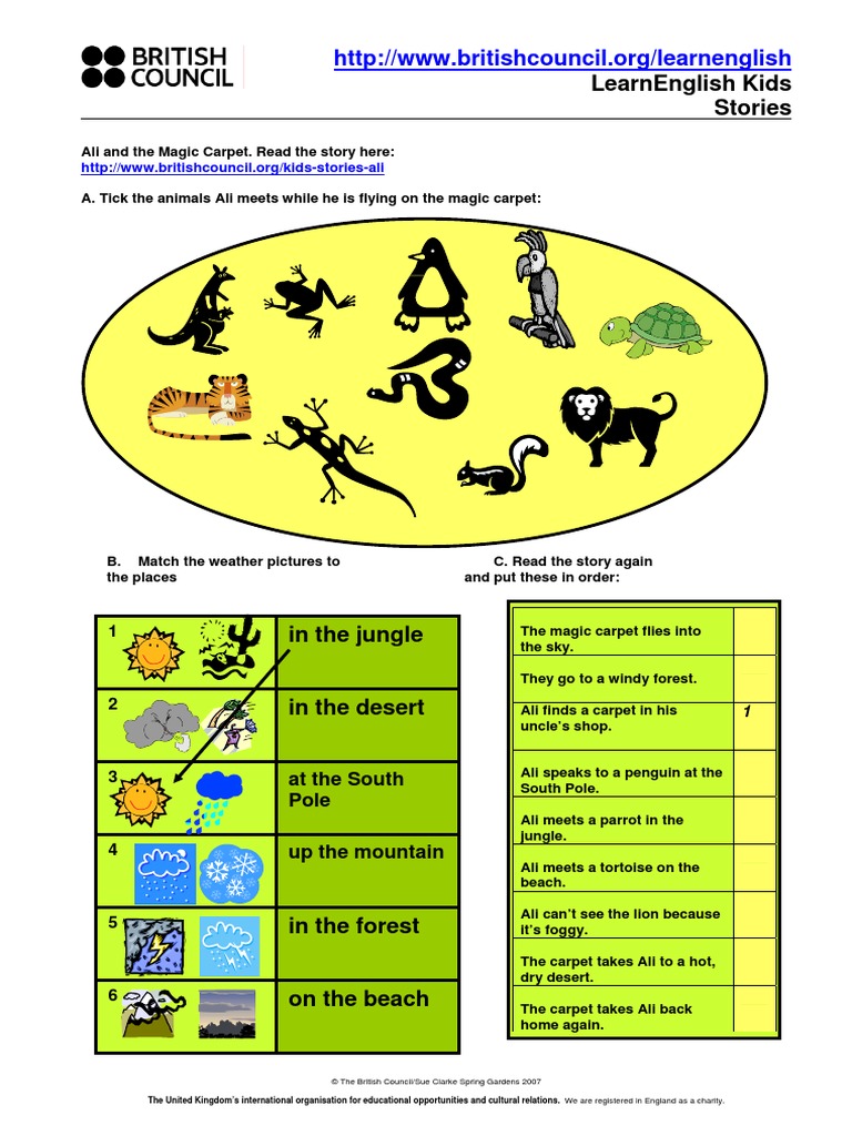 Ali Magic Carpet Activity | PDF