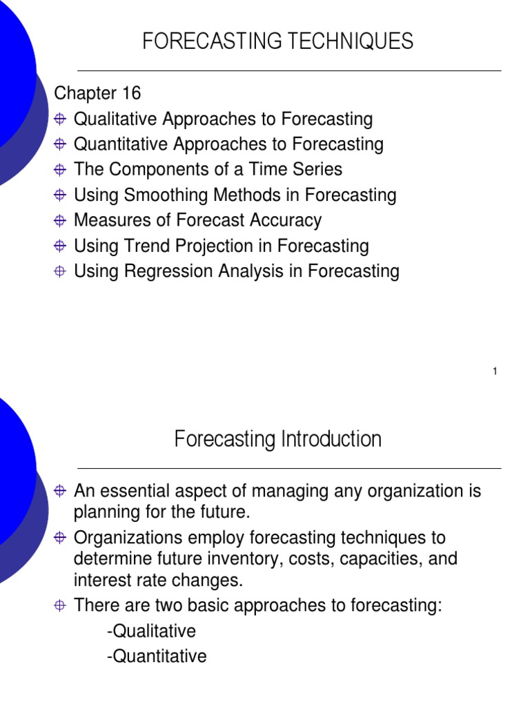 Quantitative Forecasting Techniques: An Analysis of Time Series Data and Methods | PDF | Moving ...