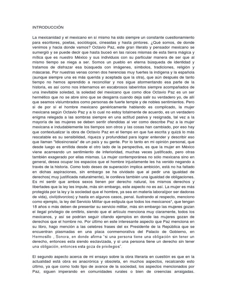 Análisis de la obra "El pachuco y otros extremos | PDF | México ...