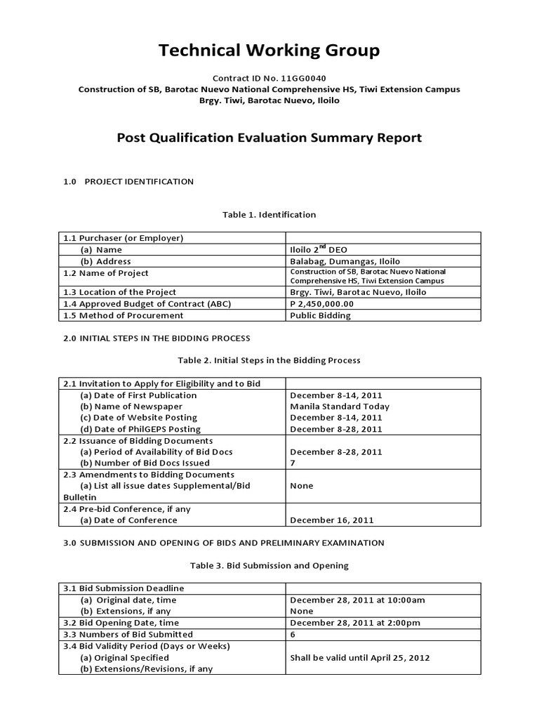 Post Qualification 11GG0040 | PDF | Notary Public | General Contractor