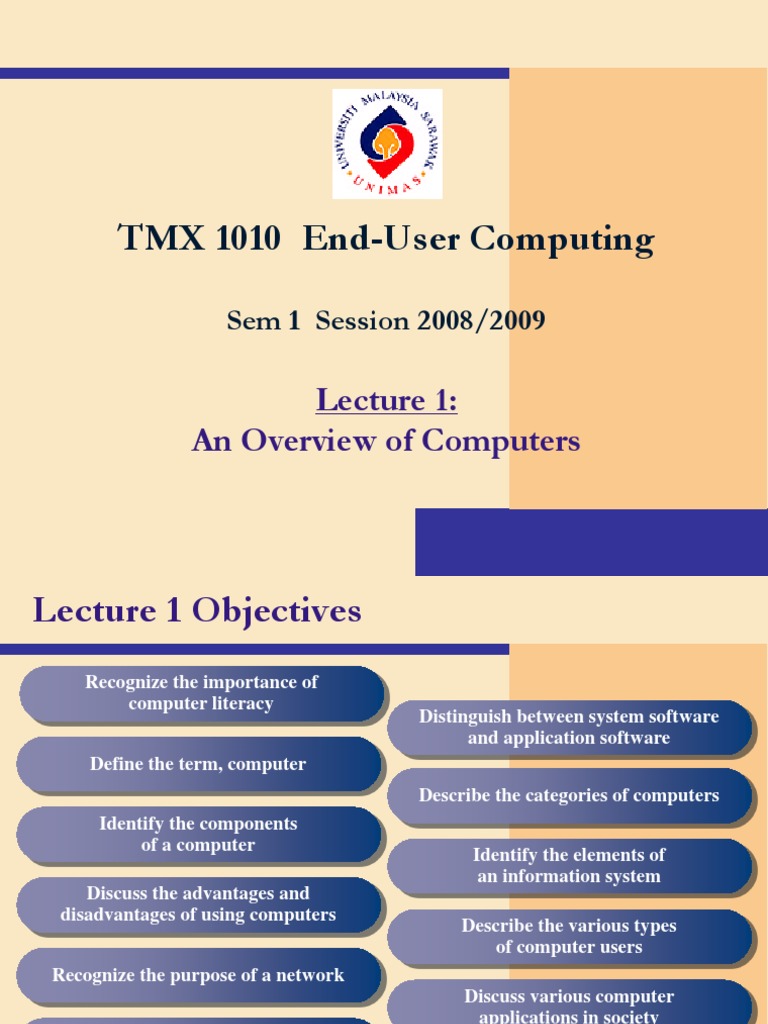 Lecture 1 - An Overview of Computers | PDF | Mobile Device | Internet