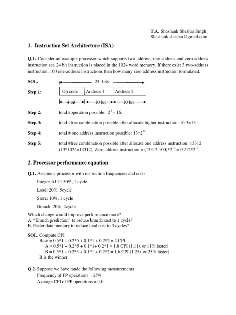 Tute Sample | Download Free PDF | Instruction Set | Central Processing Unit