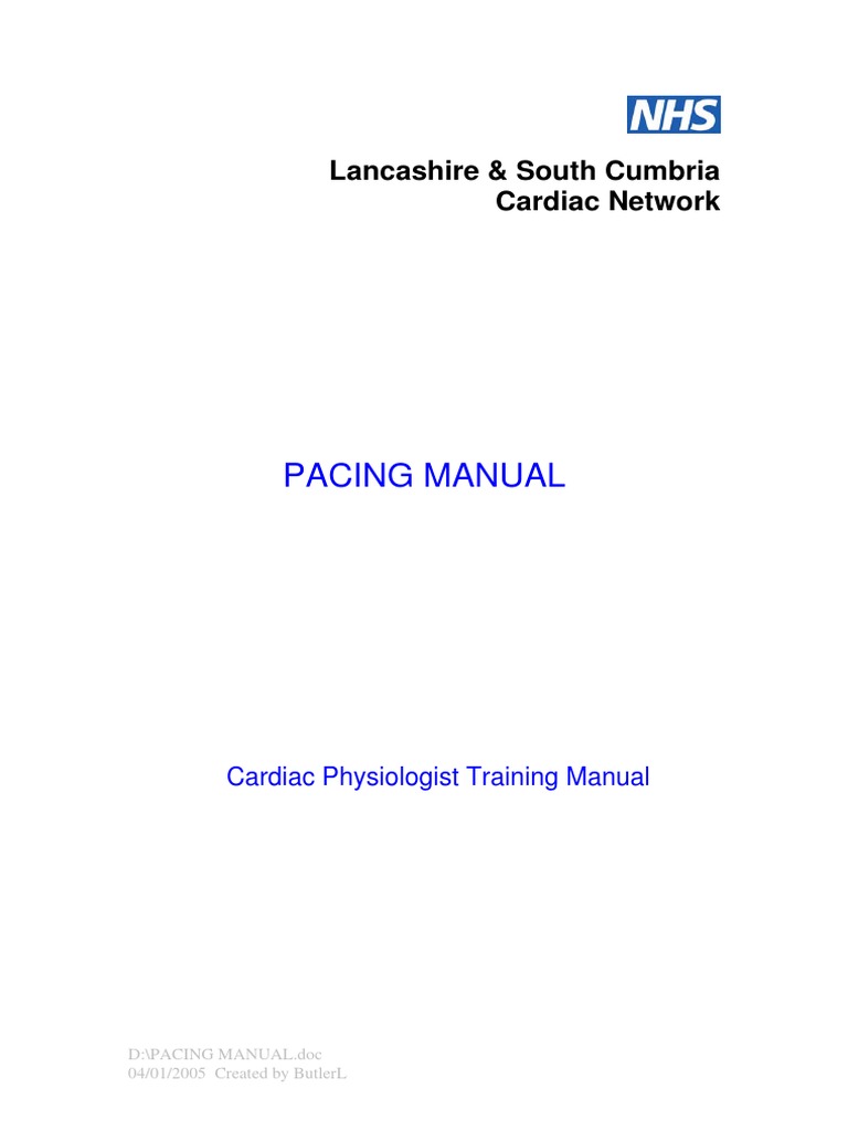 Pacing Manual | PDF | Artificial Cardiac Pacemaker | Atrium (Heart)