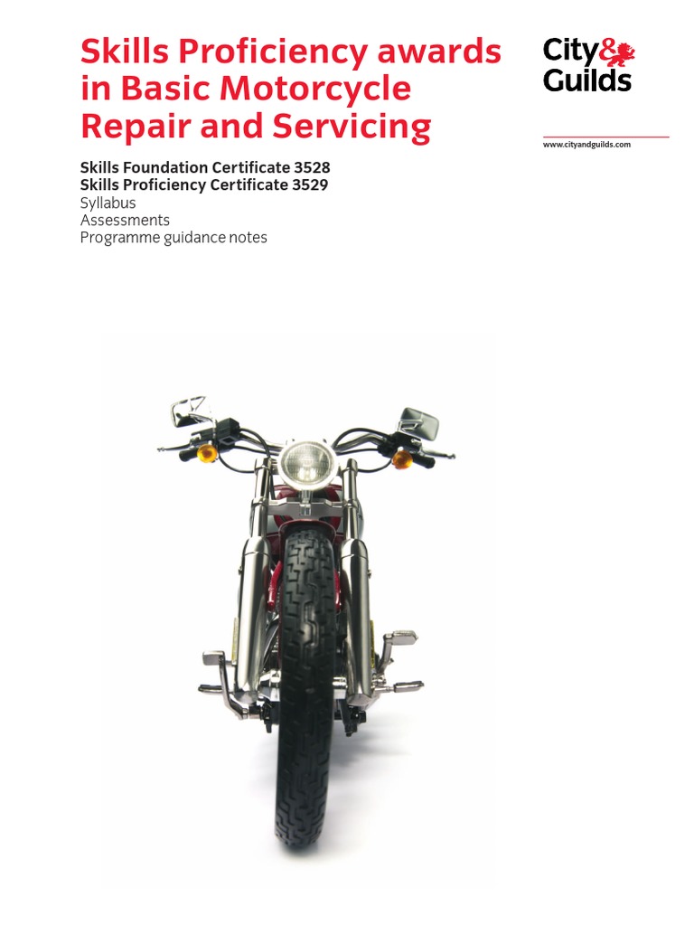 Motorcycle Repair and Servicing | Educational Assessment | Transmission ...