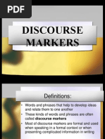 Discourse Marker Examples | PDF
