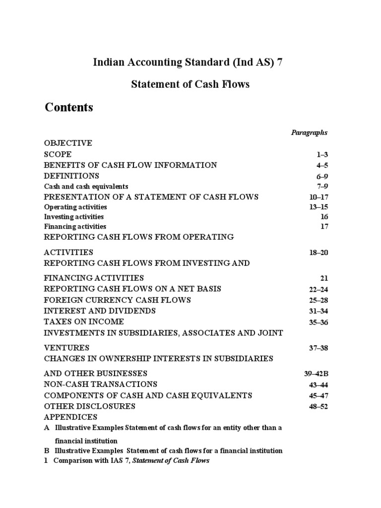 IAS-Cash Flow Statement | PDF | Cash Flow Statement | Dividend