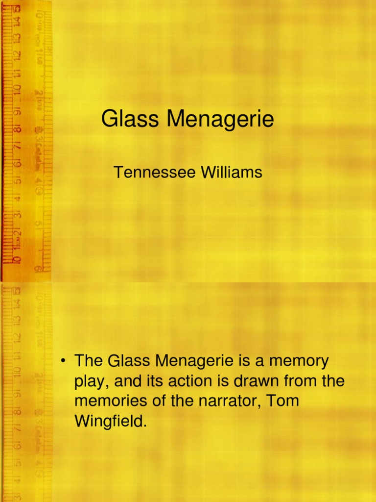 Glass Menagerie: Tennessee Williams | PDF