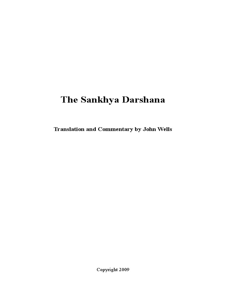 The Sankhya Darshana | PDF | Causality | Karma