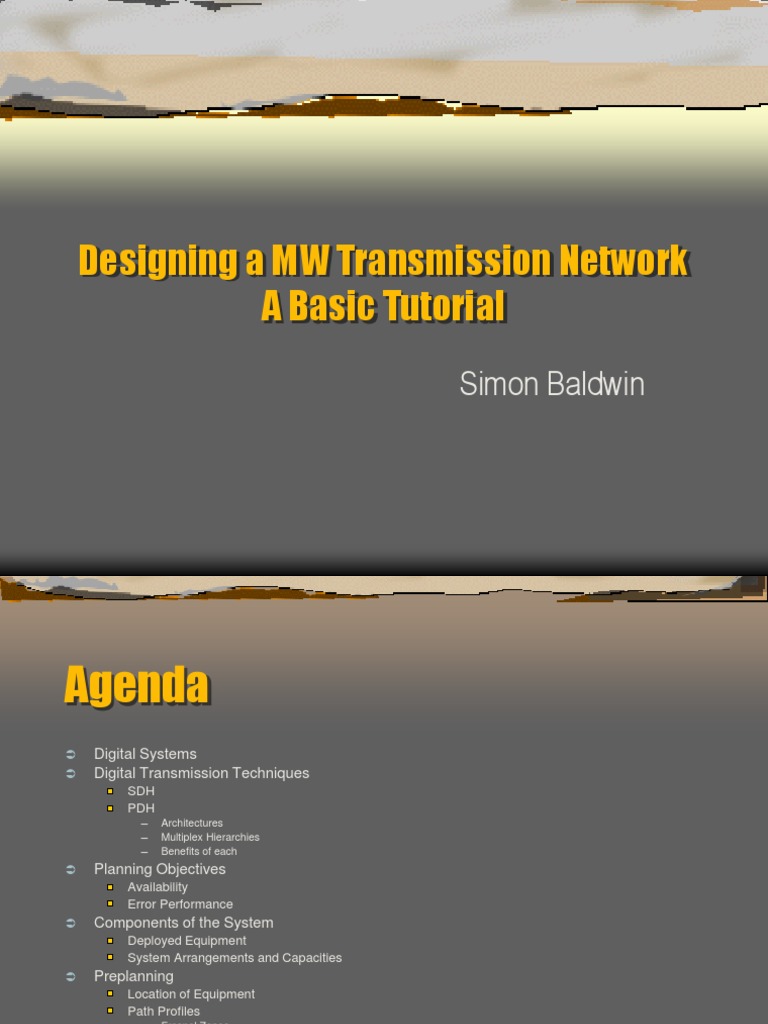 Designing A MW Transmission Network | PDF | Multiplexing | Computer Network